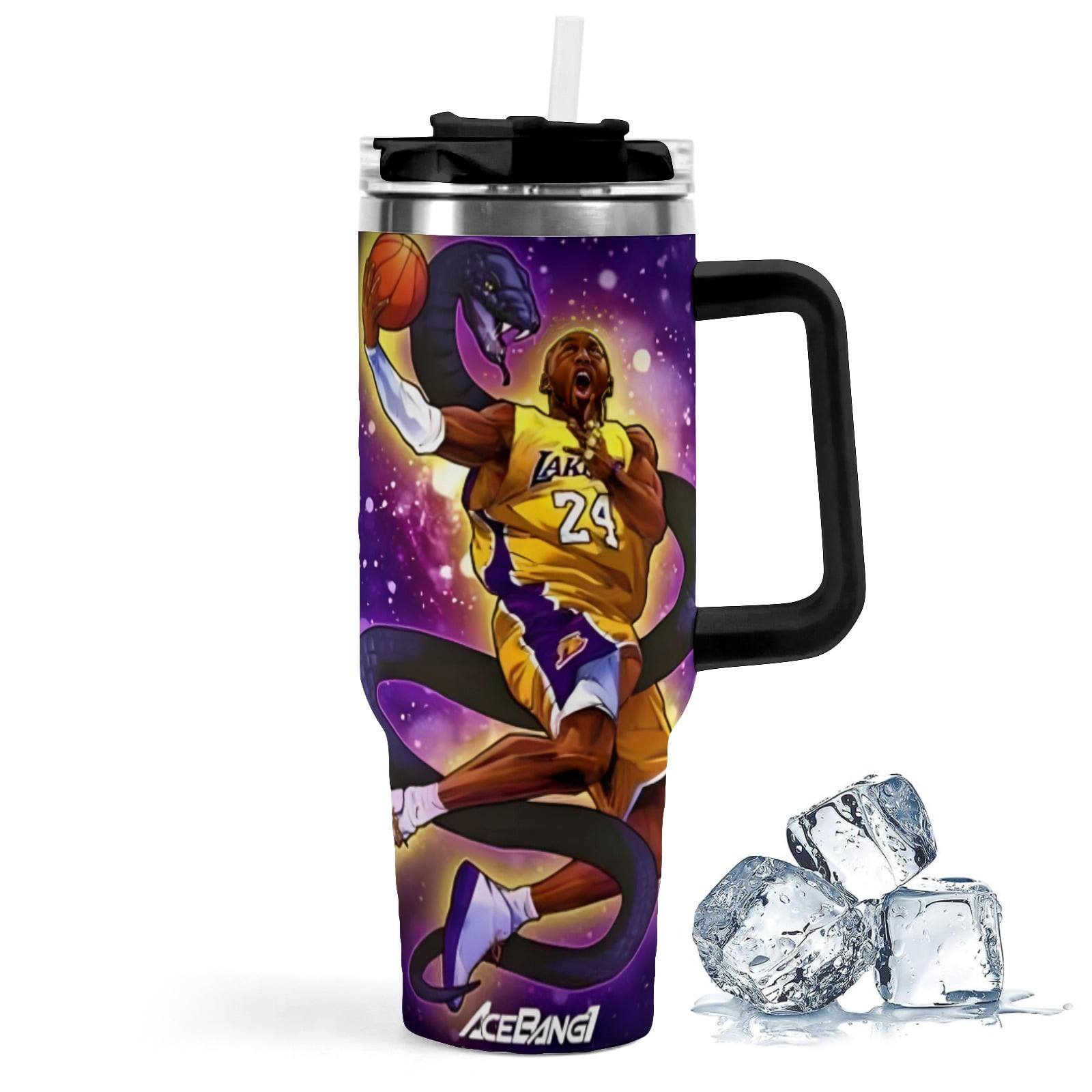 Lakers Kobe Large capacity car cup has an iconic print, is durable with ...