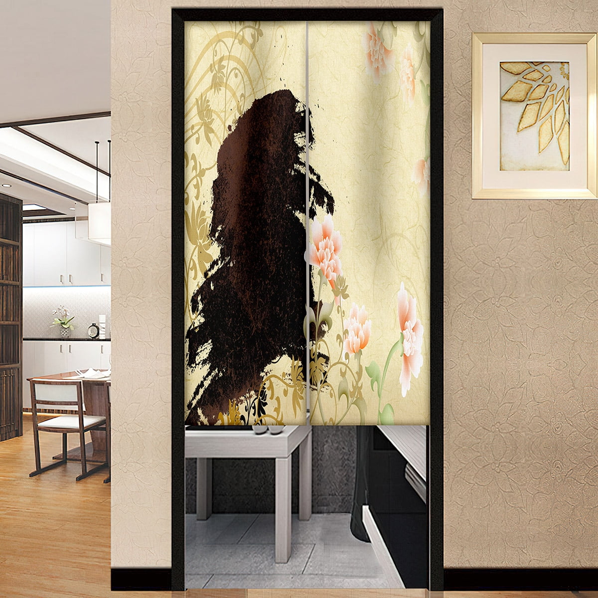 Lakes Ponds Nature Art Animals s Japanese Door Curtain Kitchen ...