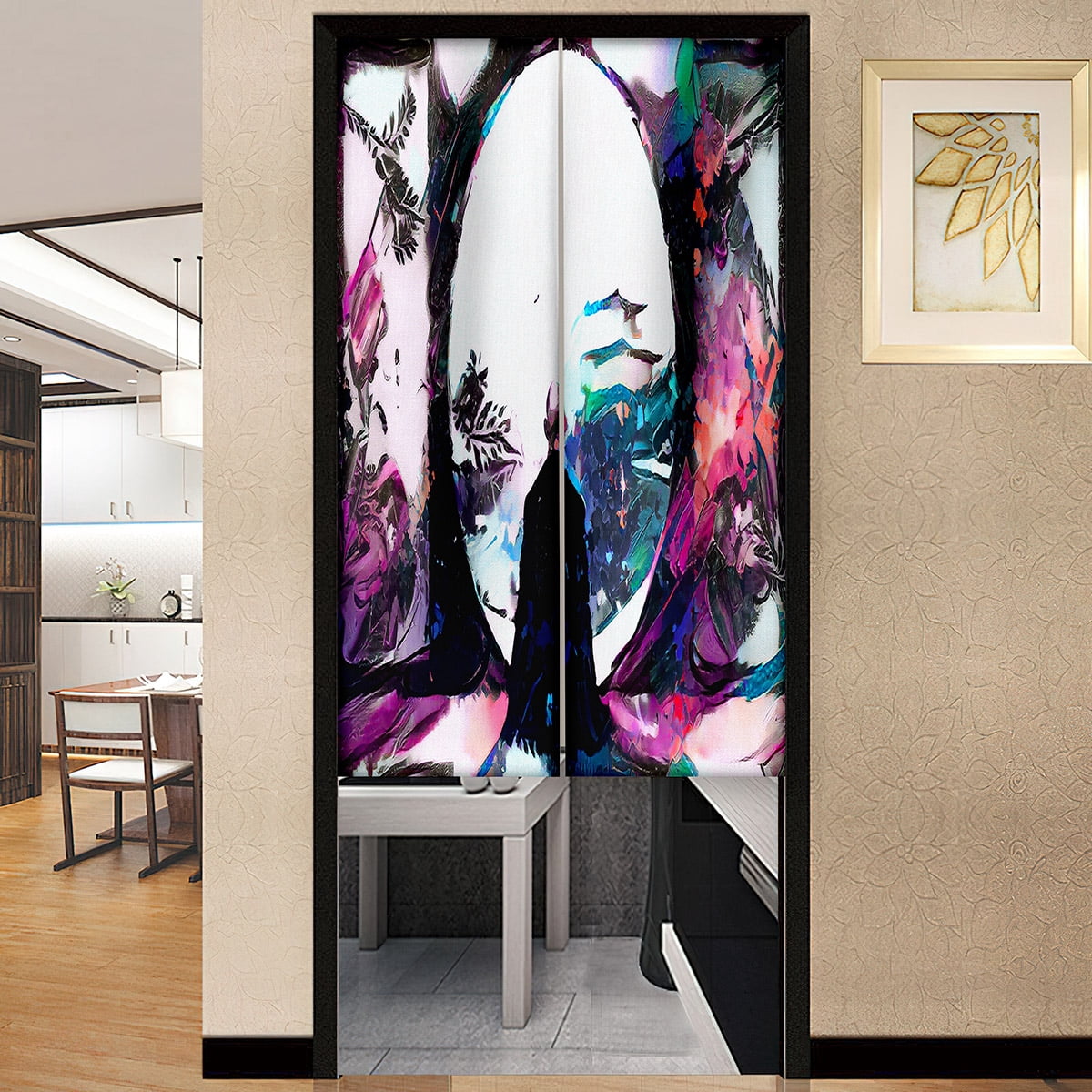 Lakes Ponds Nature Art Animals s Japanese Door Curtain Kitchen ...