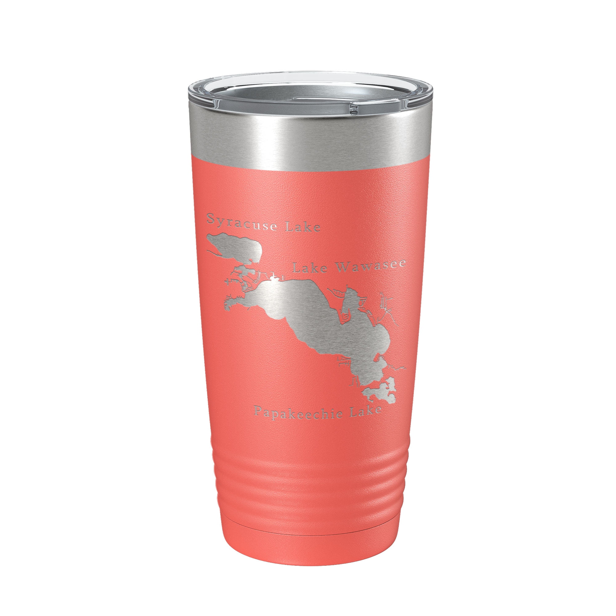 Lakes Wawasee Syracuse & Papakeechie Map Tumbler Travel Mug Insulated ...