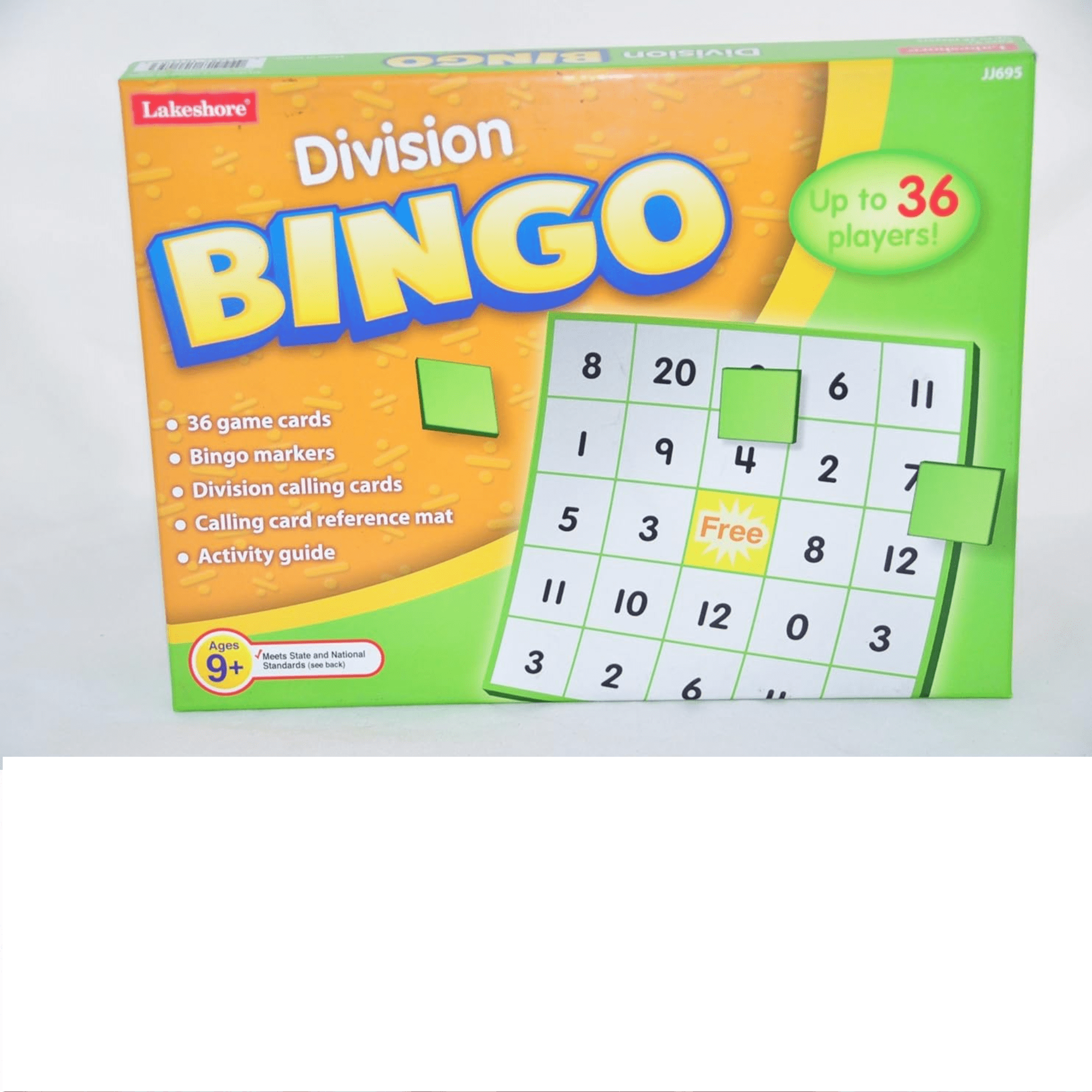 Lakeshore Division Bingo Cards Game Standards - Walmart.com