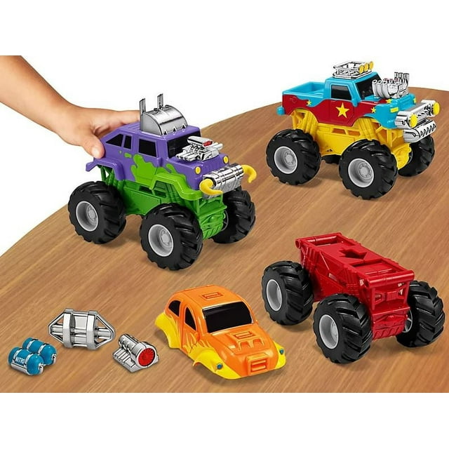 Lakeshore Build Your Own Monster Trucks - Mix and Match Snap & Design ...