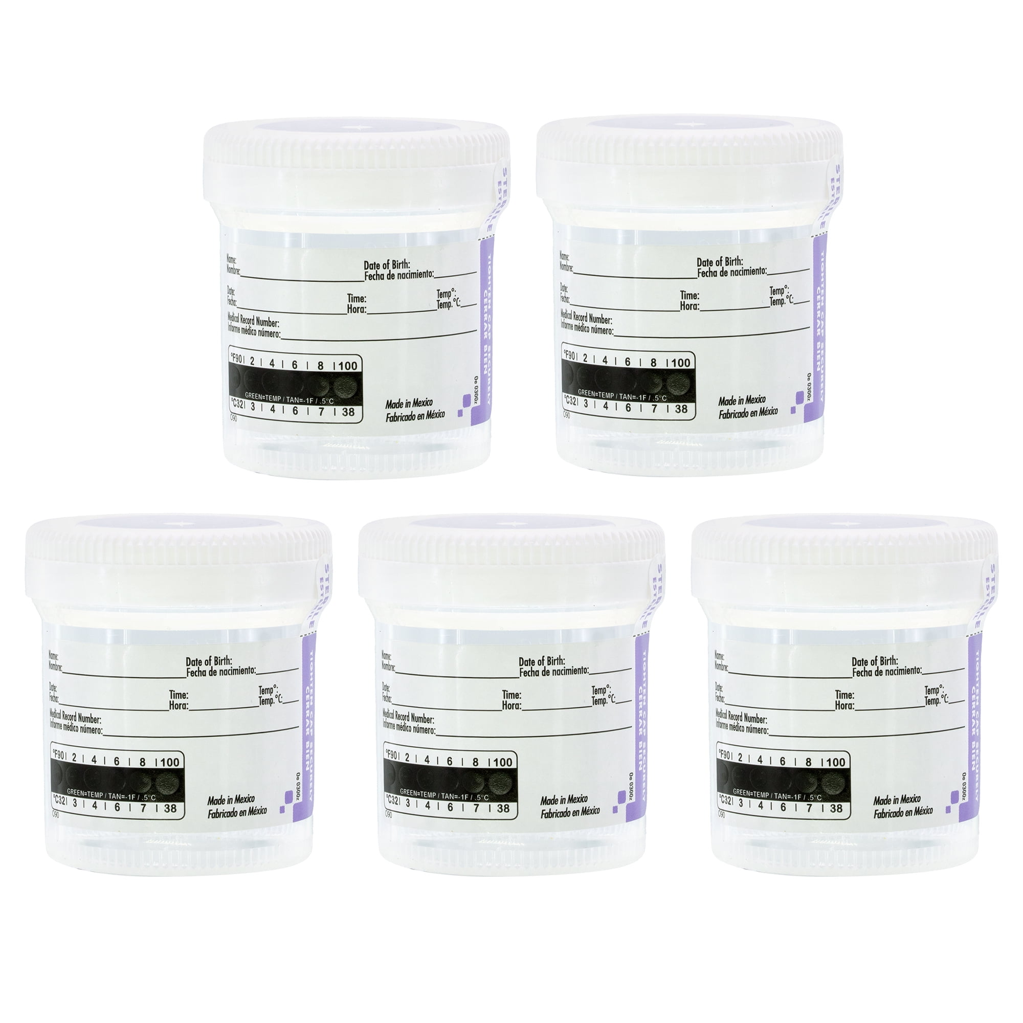Lakeshore Trade Quality Sterile Specimen Cups, Screw-on Cap ...