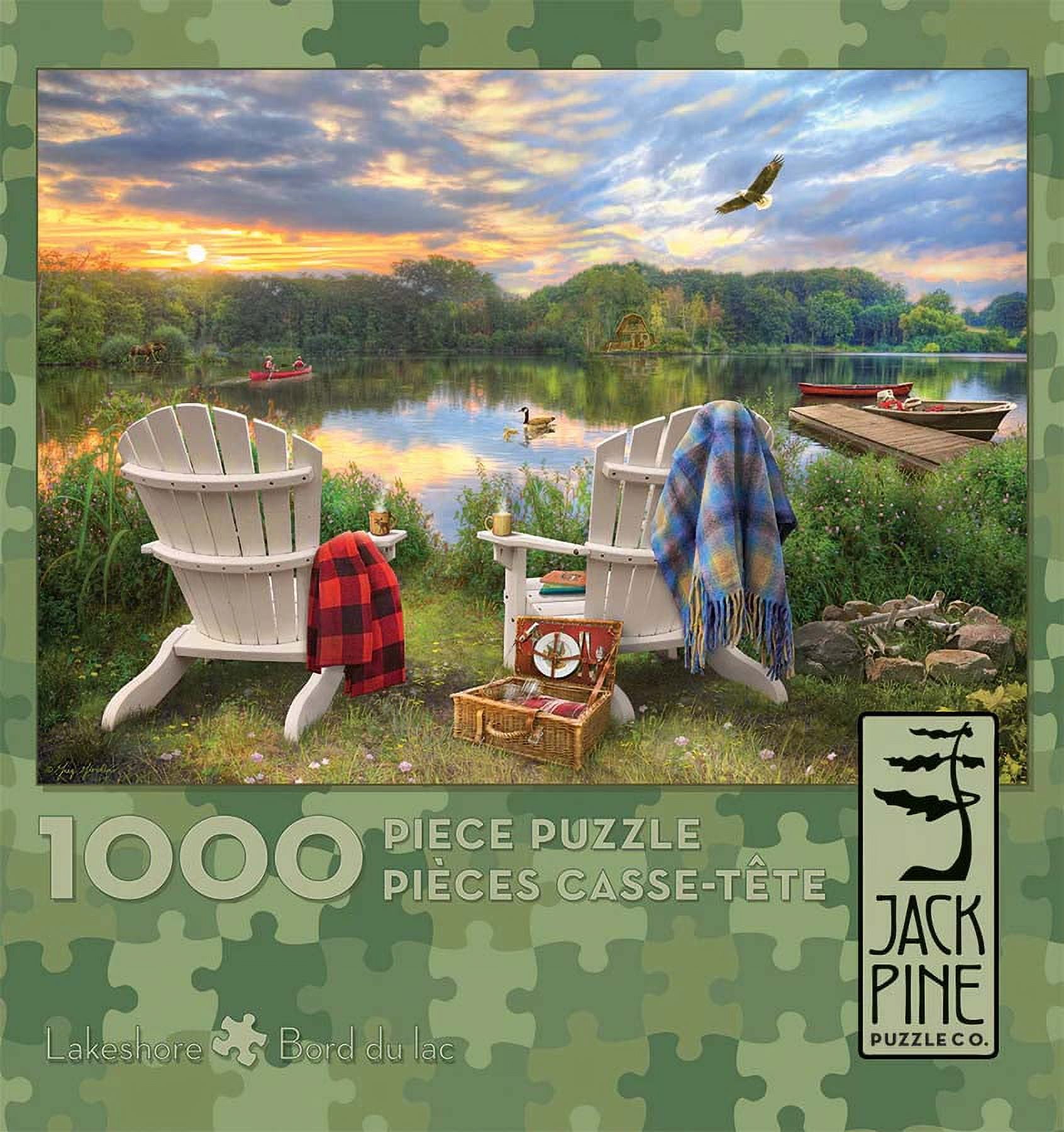 Jack Pine Puzzle - Lakeshore- 1000 Piece Jigsaw Puzzle - Walmart.com