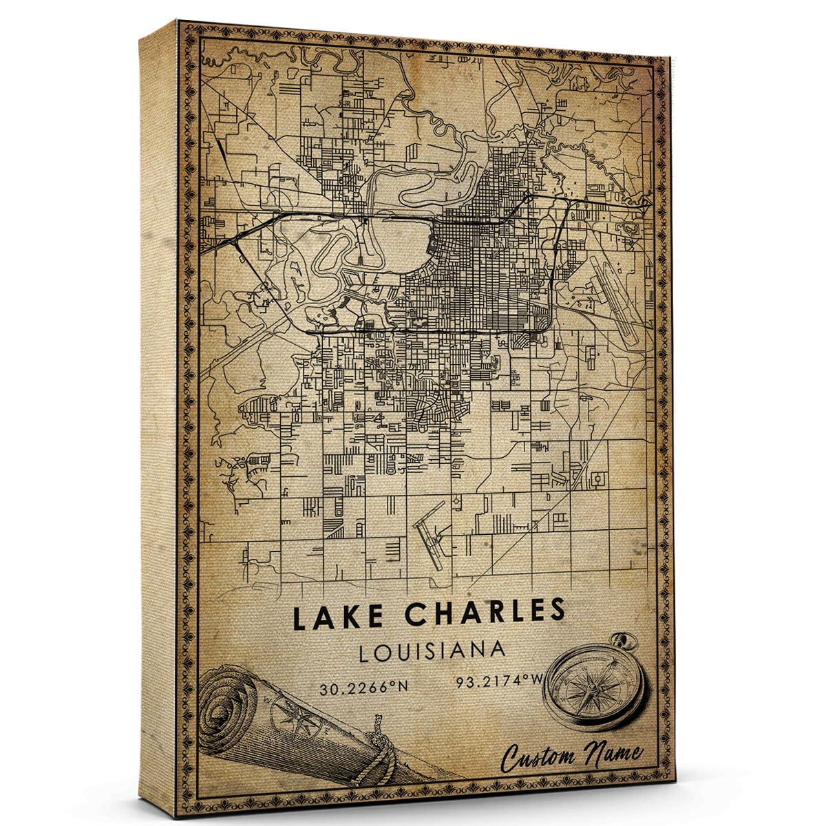 Lakeside Map Poster, California Map Art Poster, Canvas, Lakeside Map ...
