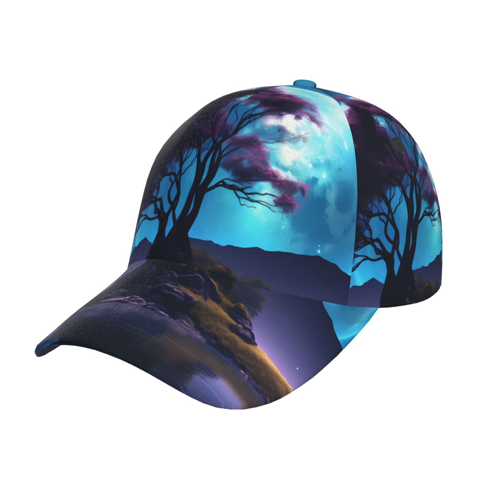 Lakeside Tree Blue Moon Baseball Caps - Adjustable Golf Dad Hat for Men ...