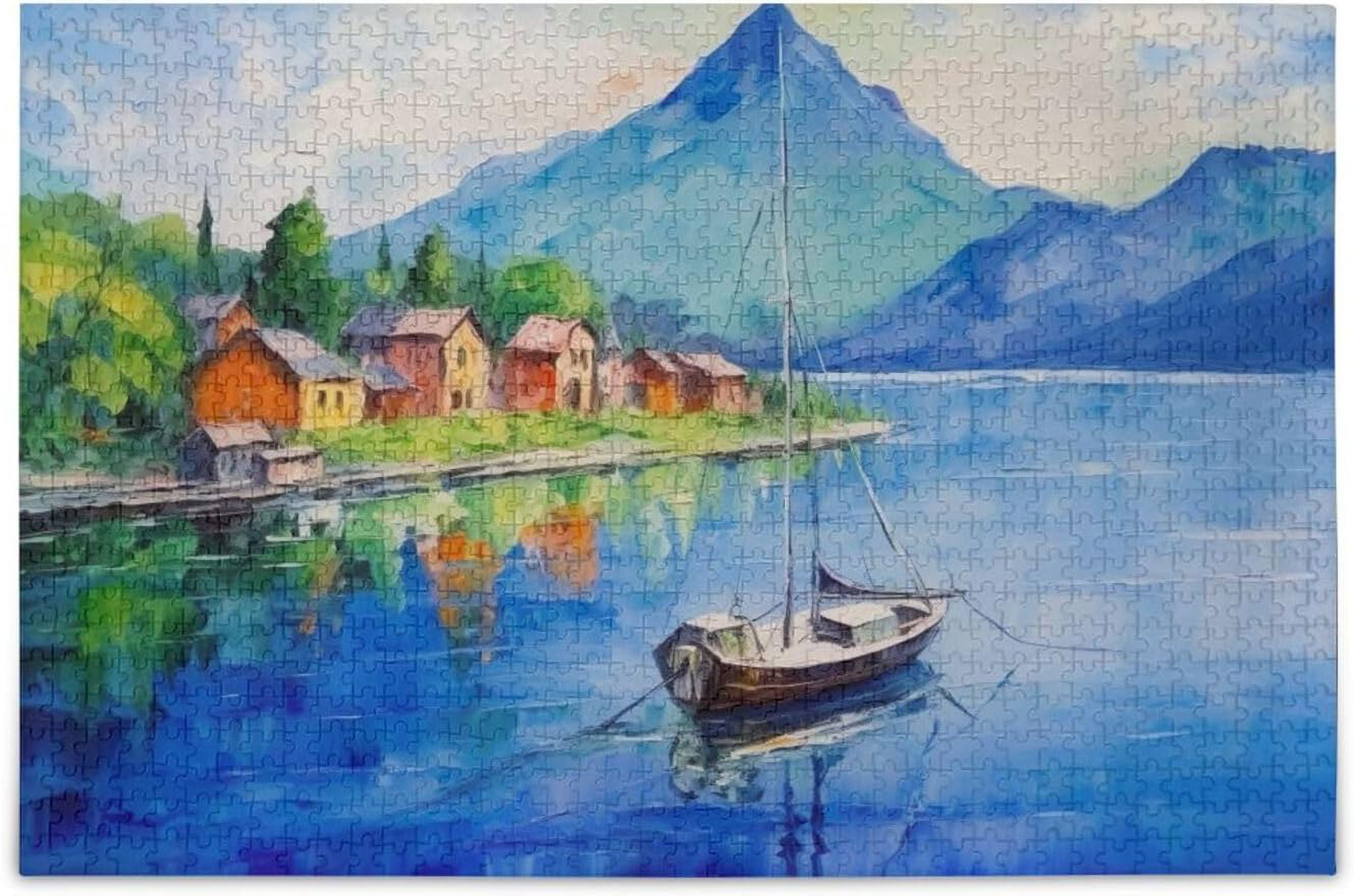 Lakeside View Jigsaw Puzzles for Adults 500 Pieces, Die-Cut Puzzle ...