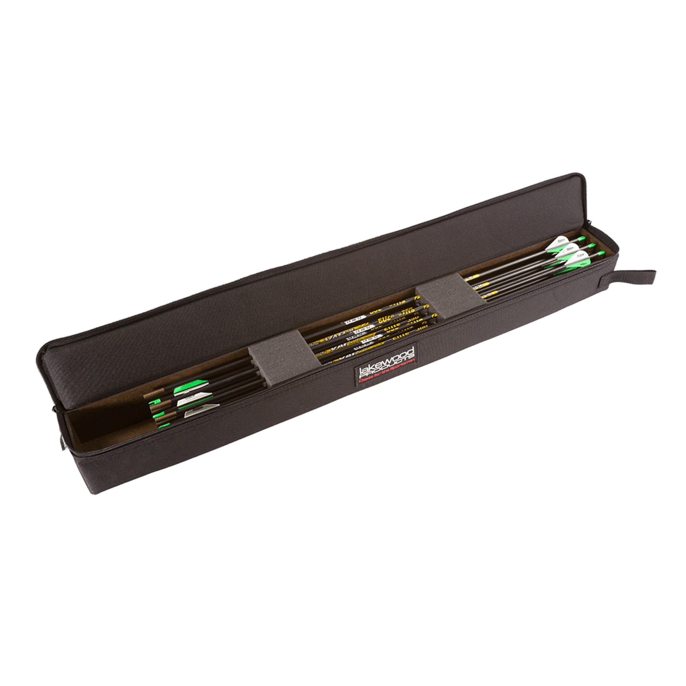 Lakewood Compact Archery Soft-Sided Hard Arrow Case for 18 Arrows ...