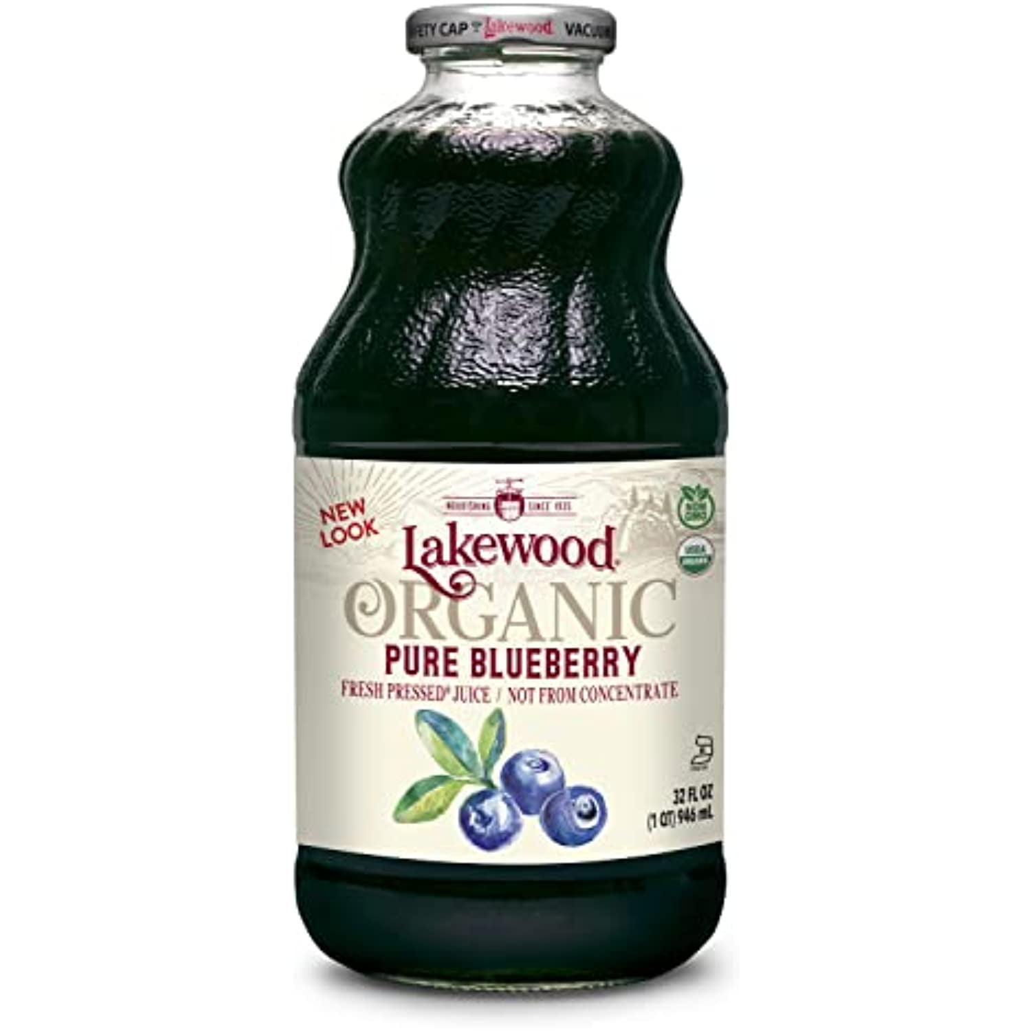 Lakewood Organic Cold Pressed Blueberry Juice, 32 Oz Bottle - Walmart.com