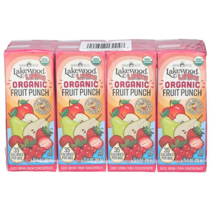 Lakewood Organic Fruit Punch Juice Boxes 8 Pack 8 ct - Walmart.com