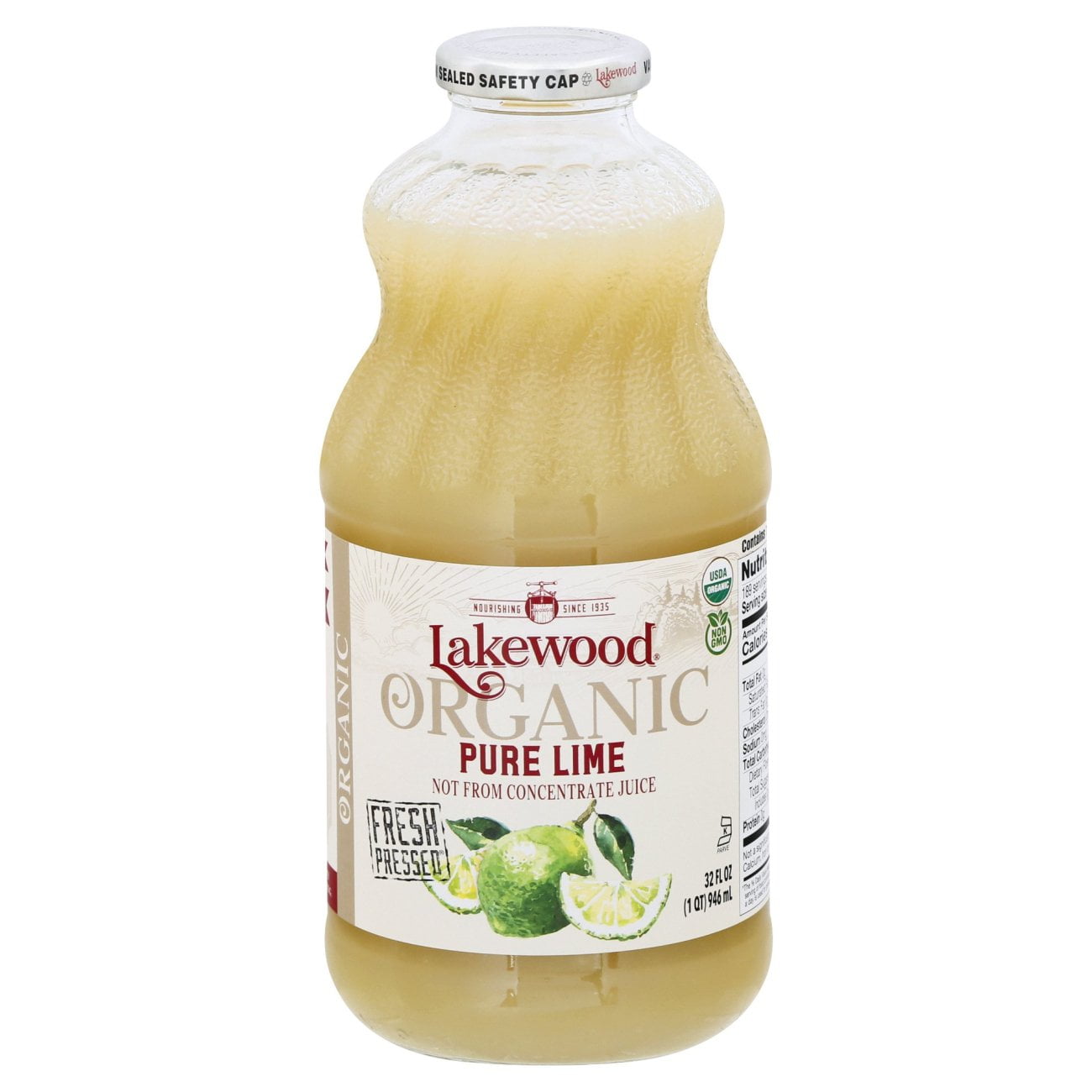 Lakewood Organic Pure Lime Juice - 32 oz- Pack of 2 - Walmart.com