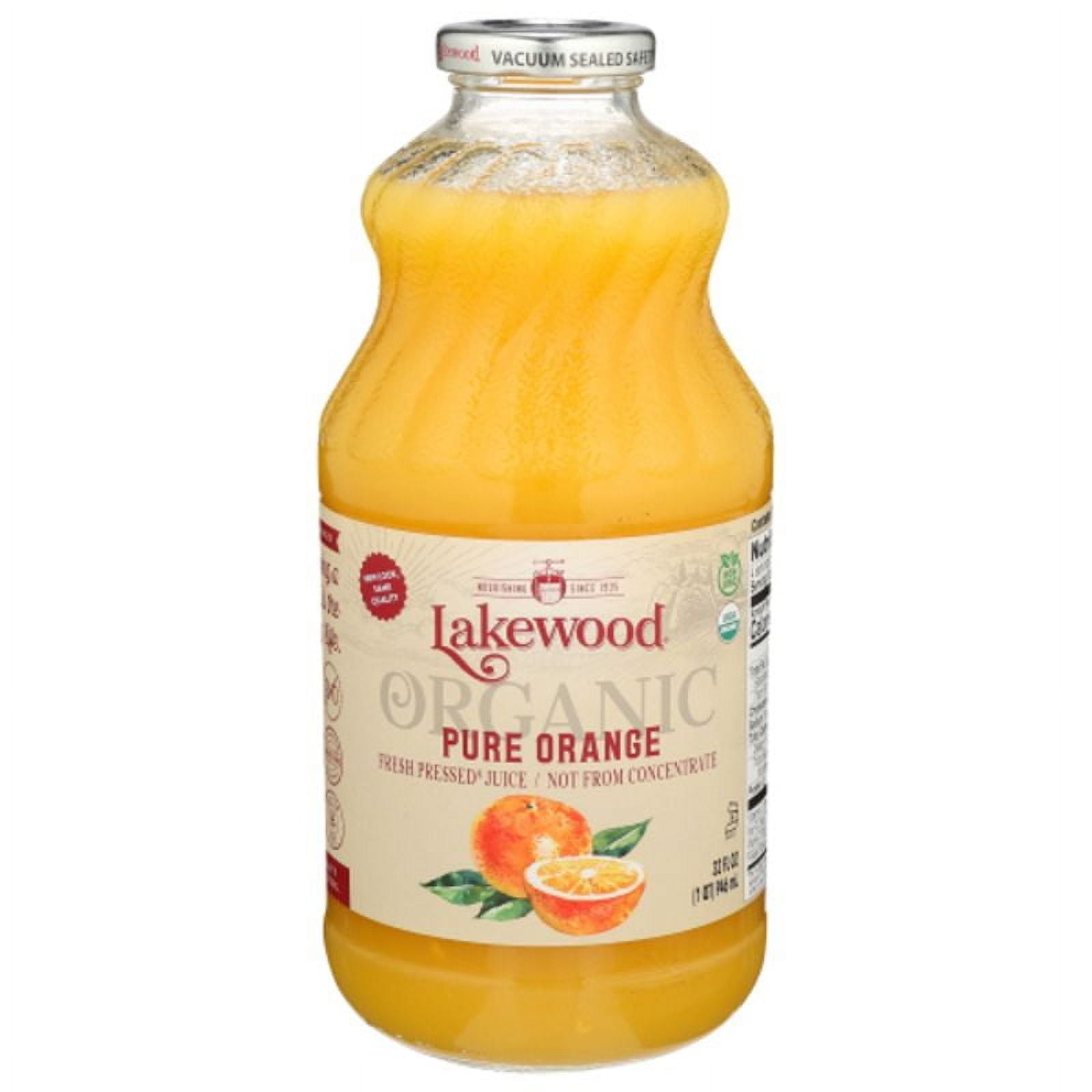 Lakewood Organic Pure Orange Fresh-Pressed Juice Not From Concentrate ...