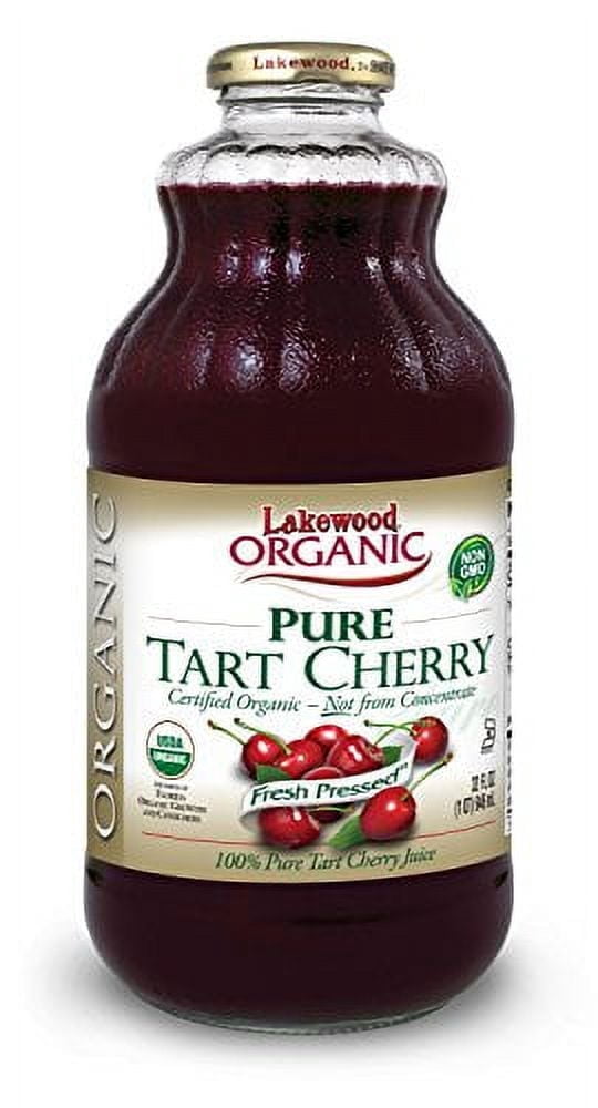 Lakewood Organic Natural Juice, Pure Tart Cherry, 32 Ounce Pack of 6 ...