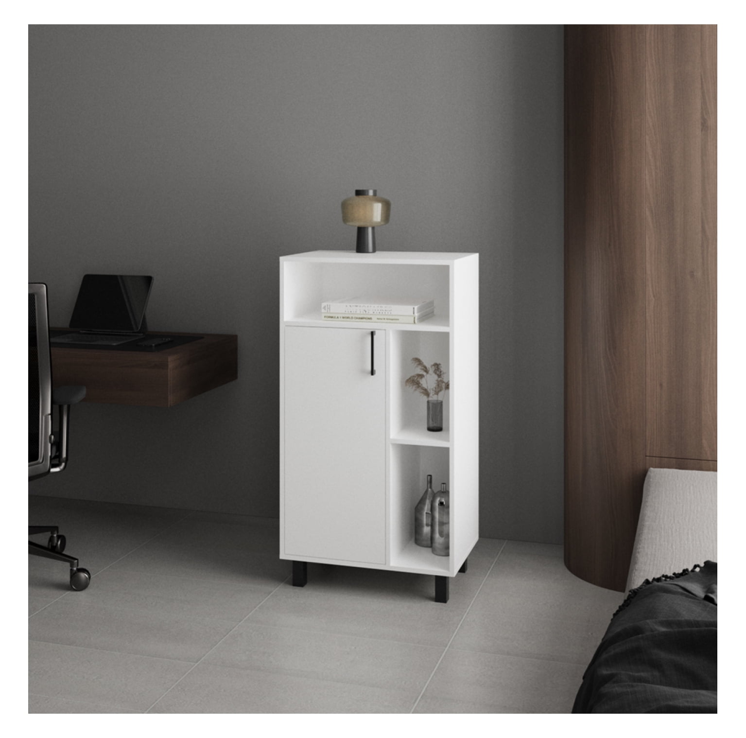 Lakin Shoe Rack, Bedroom, White White + Particle Board + Engineered Wood - Walmart.com