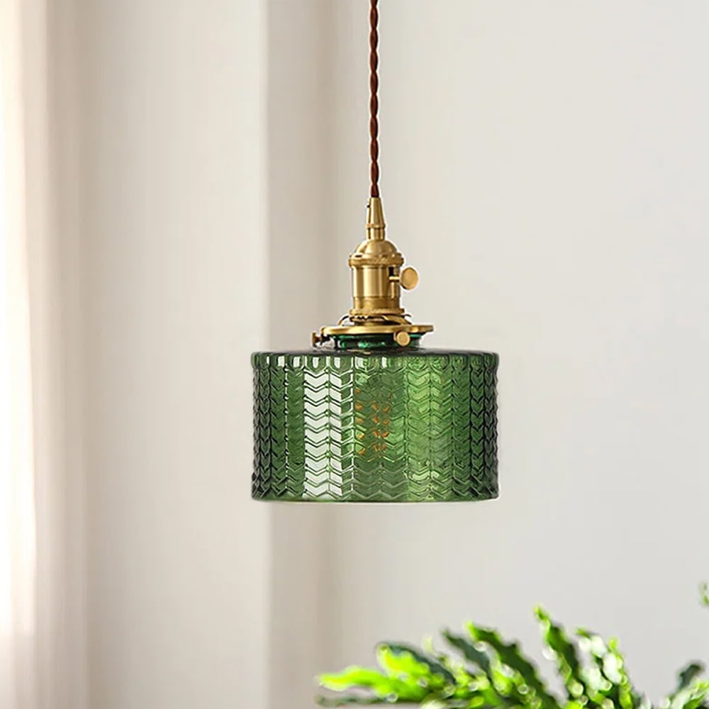 Lakiq Lakiq Wavy Glass Clear Pendant Light Fixture Modern Hanging Lamp ...