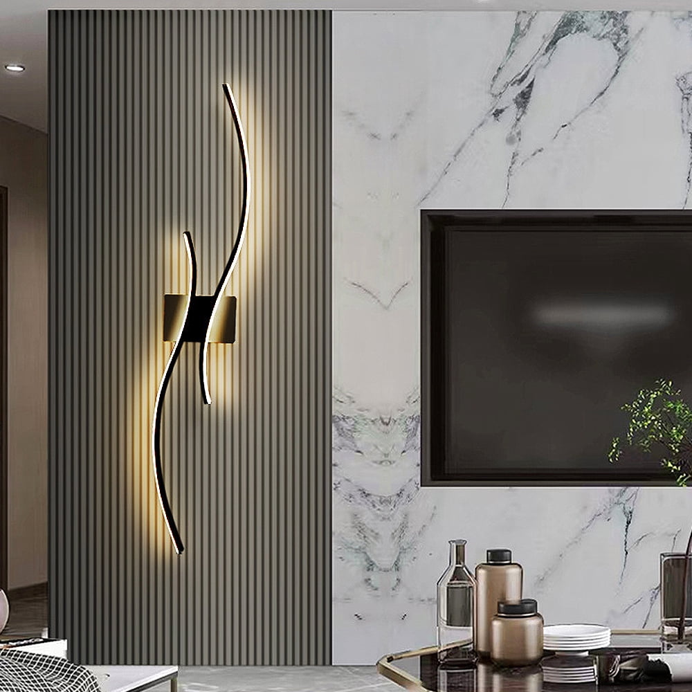 Lakiq Modern Style Wall Light Acrylic Dimmable Soft Linear LED Wall ...