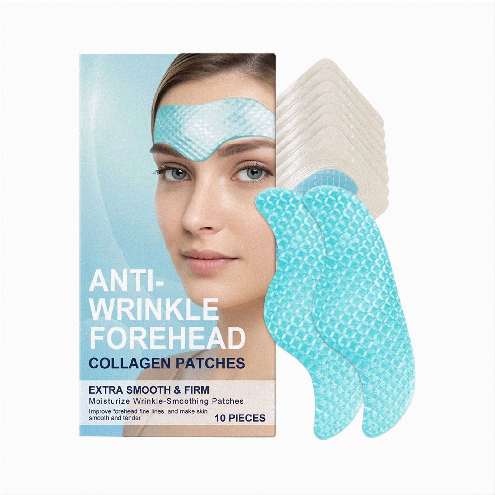 Lakker Forehead Wrinkle Patches with Collagen for Smoothing Fine Frown ...