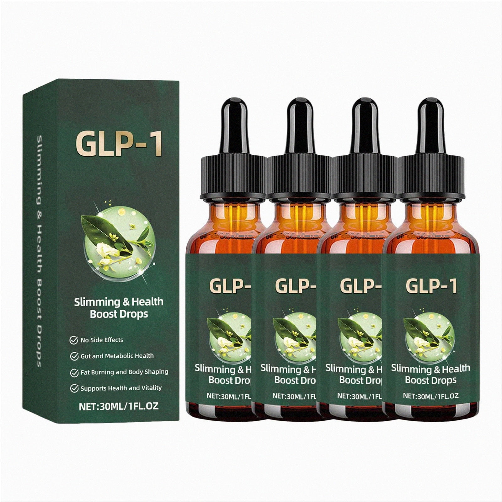 Lakker GLP-1 Moringa Drops, Natural Advanced Body Care Liquids Drop ...