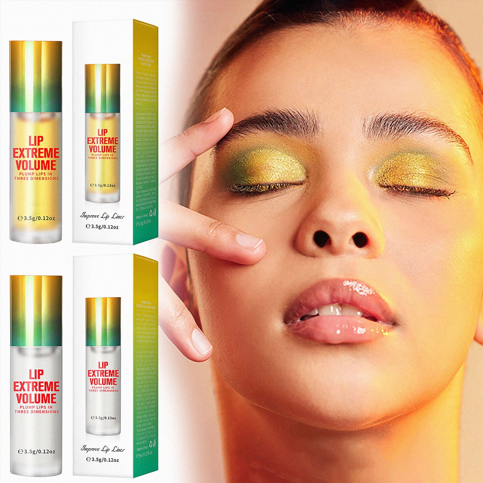 Lakker Balm Extreme Voluming, Lip Plumper for Night & Daily, Natural ...