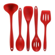 KSEDANLO Silicone Cooking Utensils Set, Long Silicone Spatula Ladle and ...