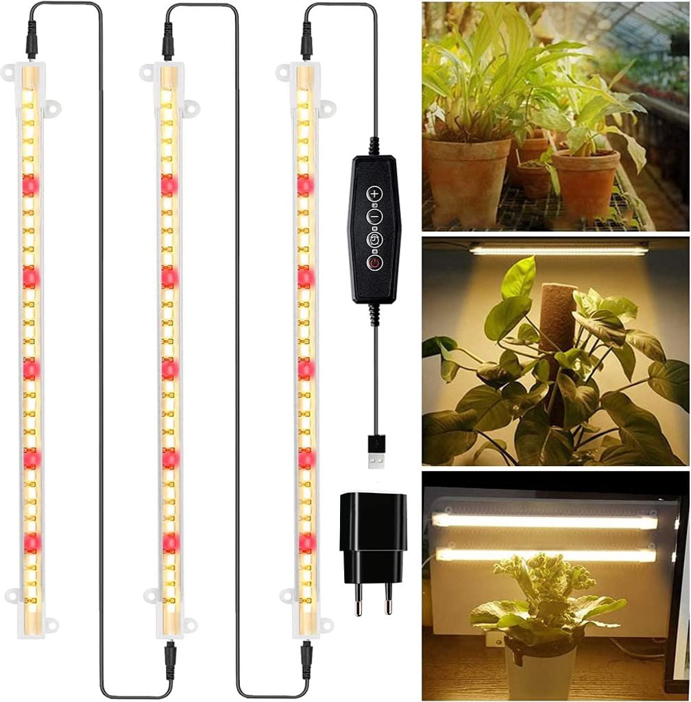 Laklulu 60W plant lamp full spectrum LED plant light dimmable growth ...