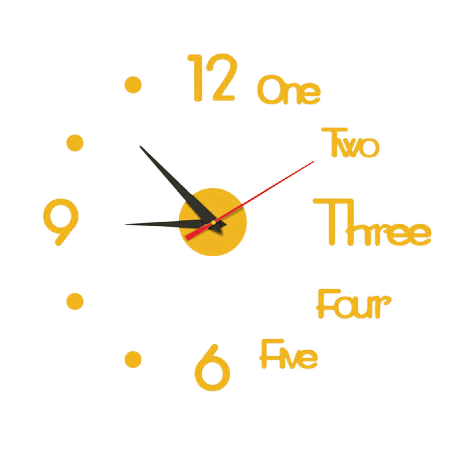 Laklulu Large Wall Clock Watch DIY Sticker Wall Clocks Pared Home ...