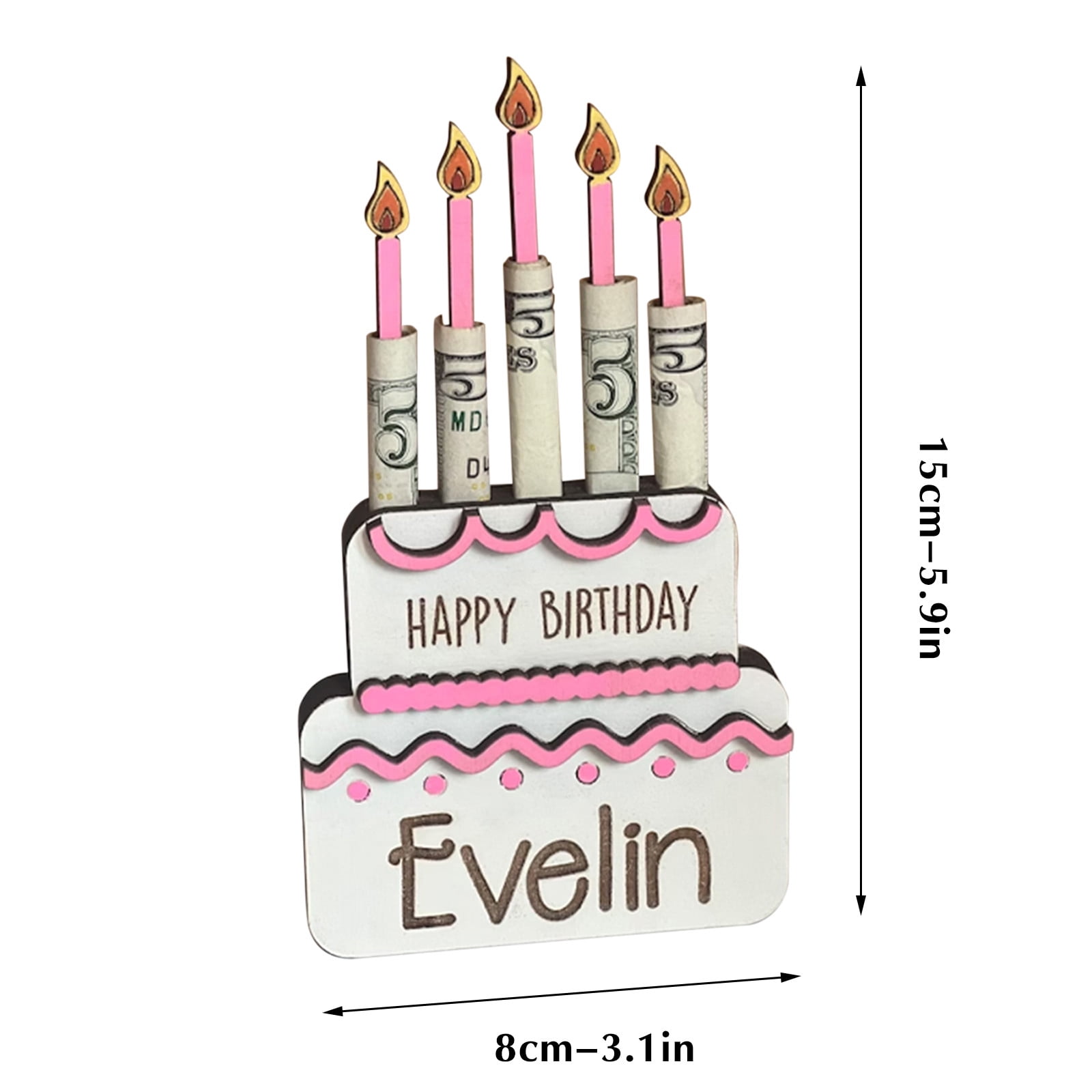 Laklulu Personalized Birthday Money Holder | Birthday Gift | Birthday ...