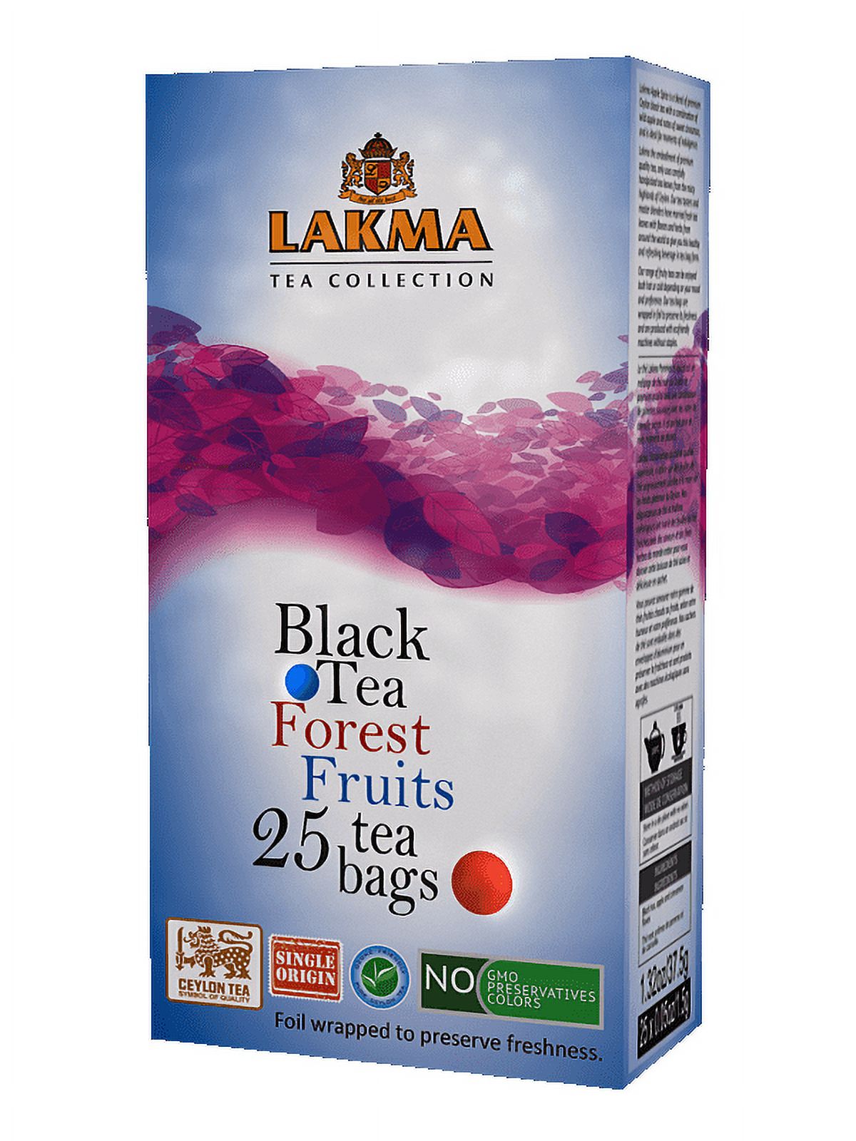 Lakma Black Tea Forest Fruits - Goji Berry & Cranberry with Hibiscus ...