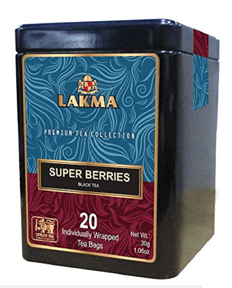 Lakma Black Tea Hibiscus & Berries Flavor - 20 Tea Bags Premium Tea in ...