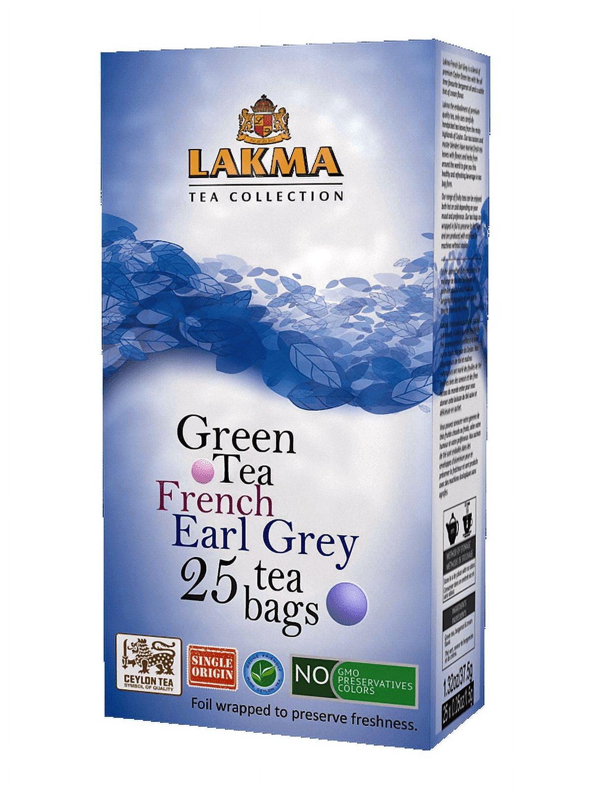 Lakma Green Tea French Earl Grey, Bergamot Cream Flavor, Fruity ...