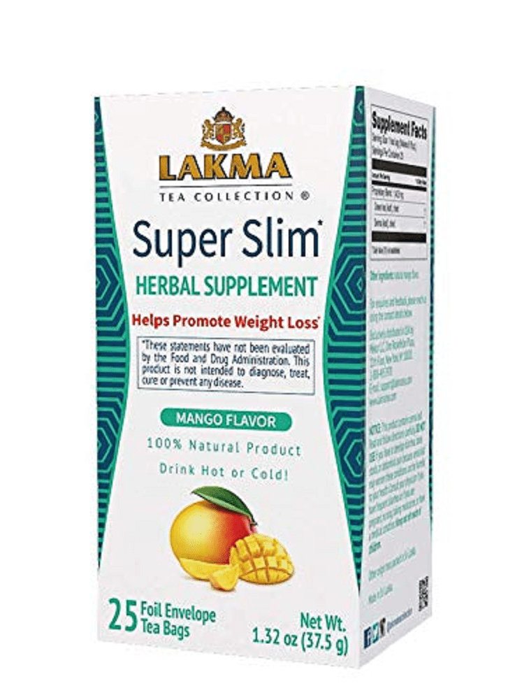 Super Slim 100% Natural Herbal Tea, Mango Flavor 25 teabags - Walmart.com