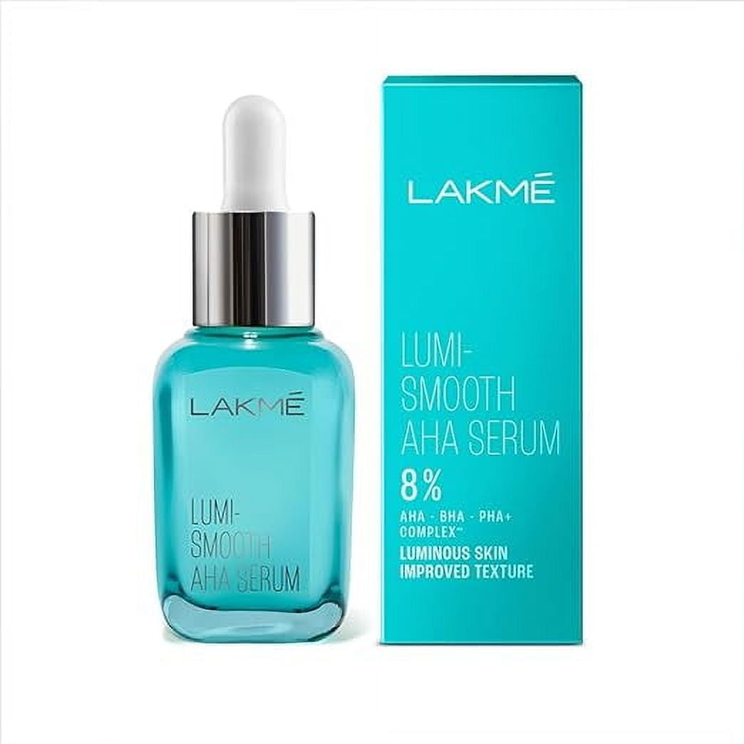 Lakme 8% AHA-BHA-PHA+ Complex Lumi Smooth Serum for Luminous Skin ...