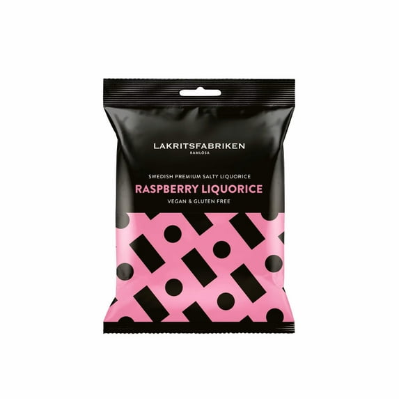 Lakritsfabriken Salty Raspberry Licorice 3.53oz - Walmart.com