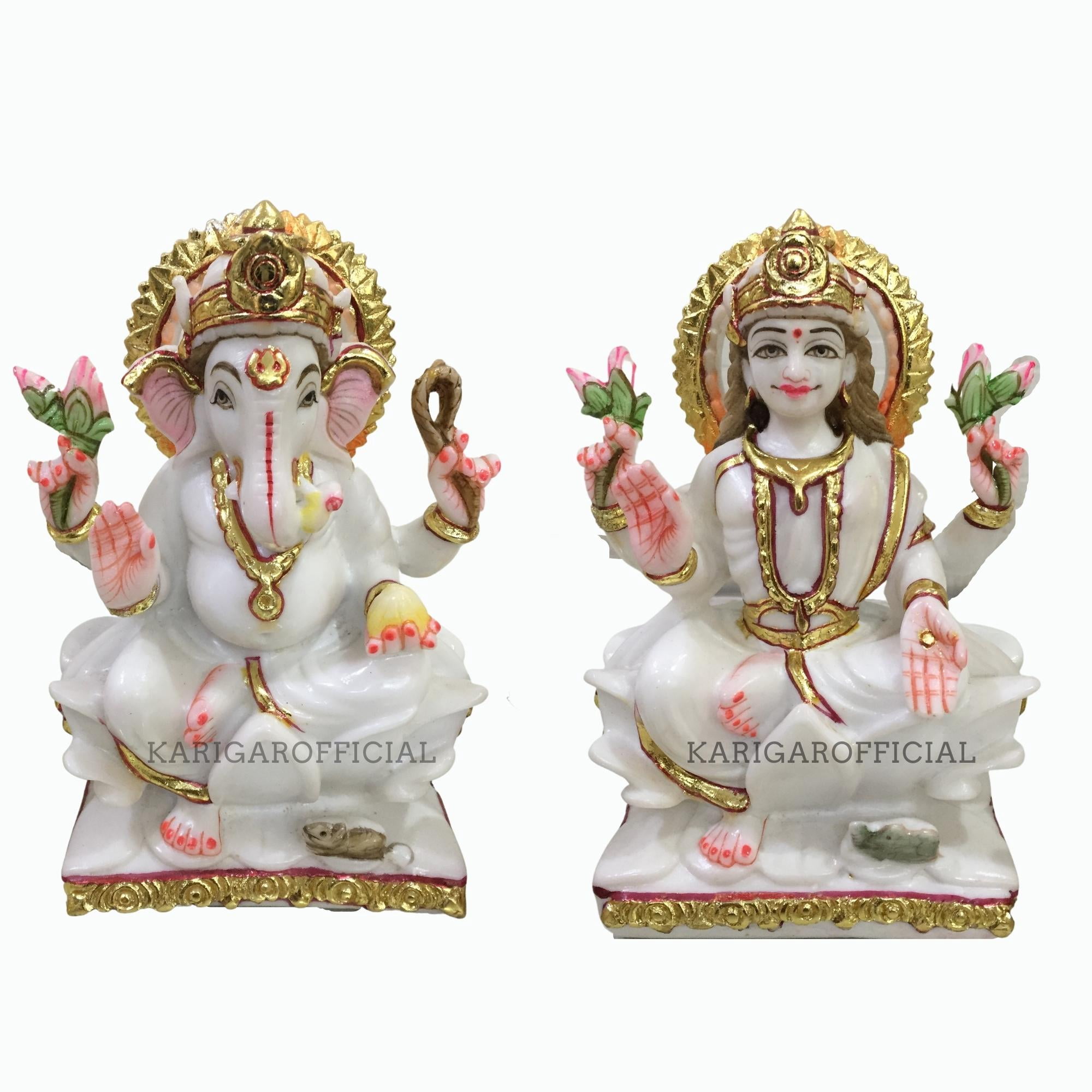 Lakshmi Ganesh Saraswati Durga Statue - Set of 4 Complete Statue Hindu ...