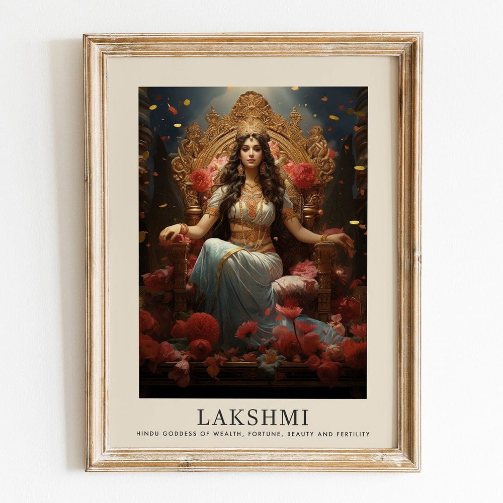 Lakshmi Hindu Goddess Of Wealth, Fortune, Beauty, Fertility And ...