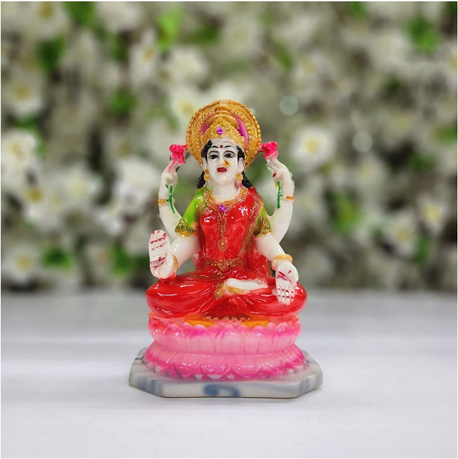 Lakshmi Ma Statue in Resin Small Lakshmi Ma Idol Hindu Goddess Statue ...