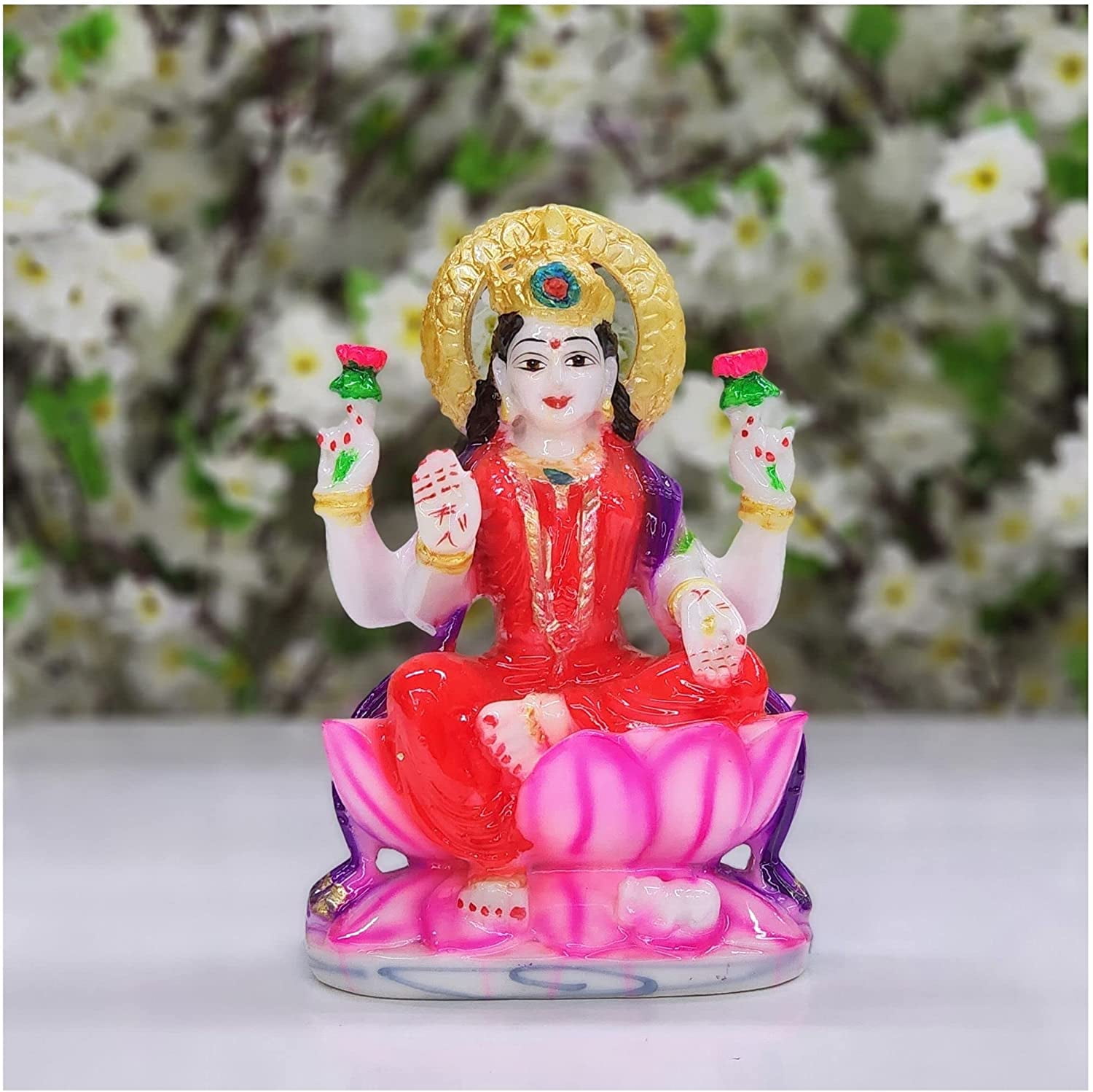 Lakshmi Statue Goddess Laxmi Idol Goddess of Money Lakshmi Ma Sitting ...