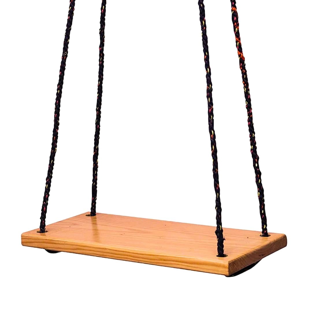 Lakshya India Wooden Swing Jhula for Kids and Adults Indoor and Outdoor ...