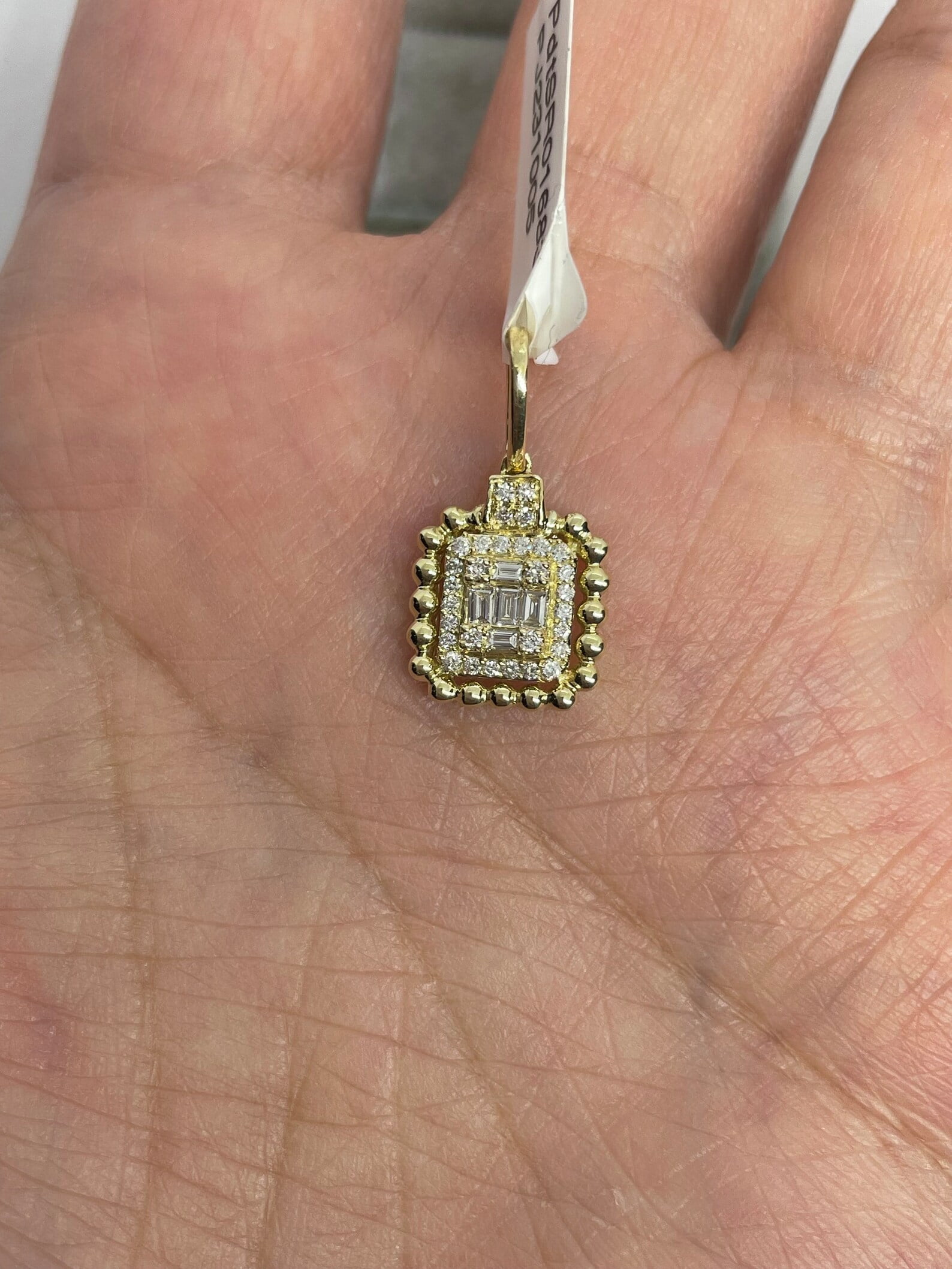Lakshya Jewel LLC 14K Yellow Gold Finish Baguette Cut Cubic Zirconia ...