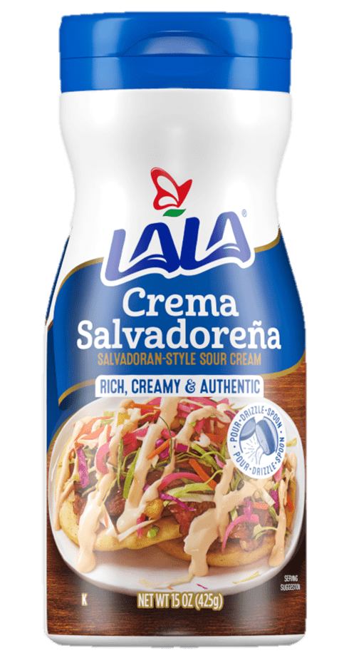 LALA Salvadorian Crema Refrigerated Pourable Sour Cream Topping, 15 oz ...