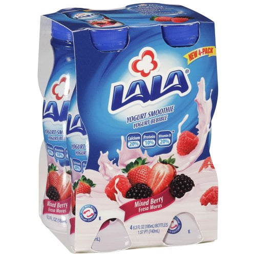 Lala Mixed Berry Smoothie 6.3 Oz 4 Pack - Walmart.com