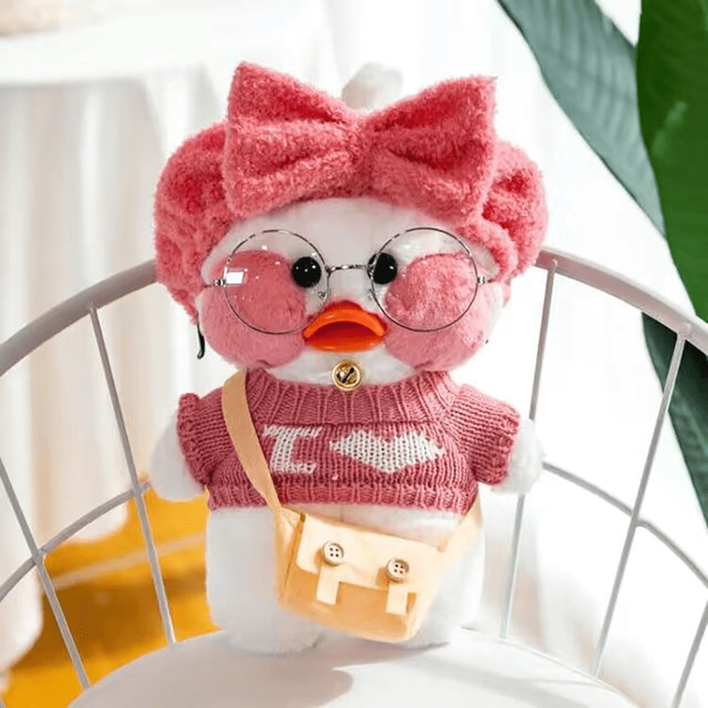 Lalafanfan Cafe Mimi Little Yellow Duck Doll Cute Plush Toy Decorative ...