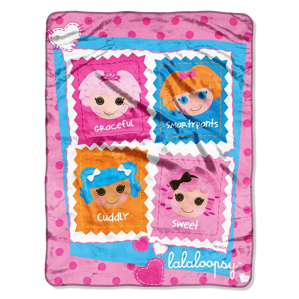 Lalaloopsy Loopsy Cuties 46x60 Micro Raschel Plush Throw - Walmart.com