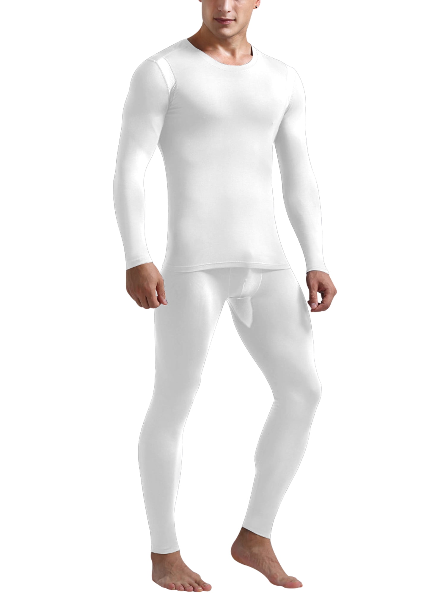 Lalamelon Men's Thermal Underwear Sets Top & Long Johns Breathable ...