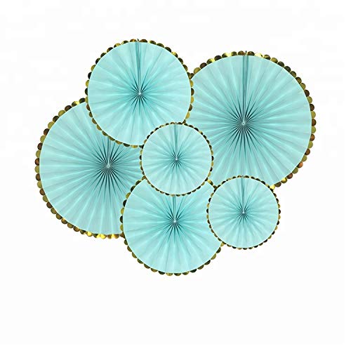Lalantopparties Party Paper Fans Party Decoration Materials Round Paper ...