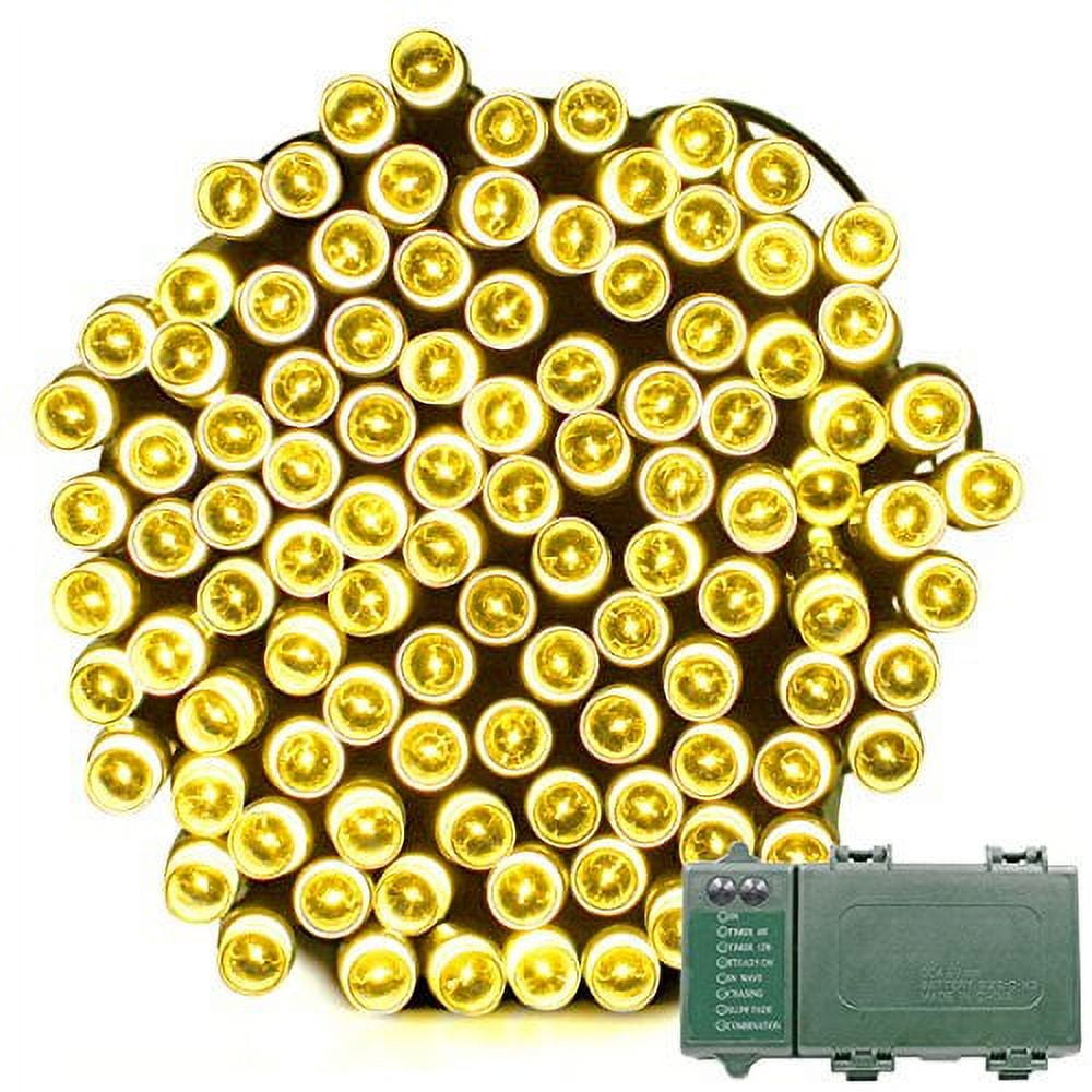 Lalapao Battery Operated 200 LED String Lights Fairy Christmas Outdoor ...