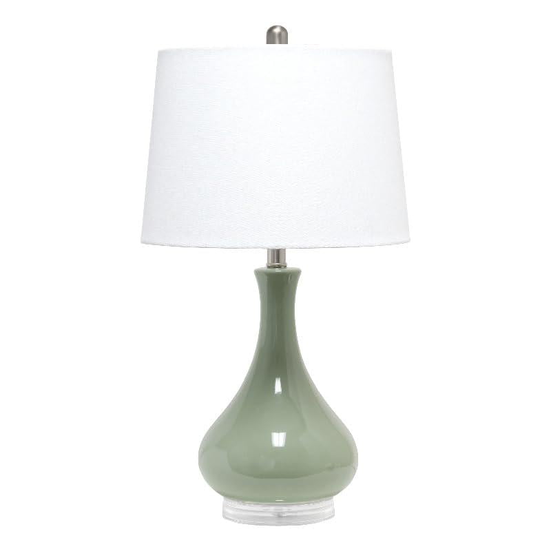 Lalia Home 26.25" Classix Modern Ceramic Droplet Table Lamp - Sage ...