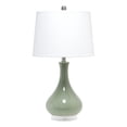 Lalia Home 26.25" Classix Modern Ceramic Droplet Table Lamp - Sage ...