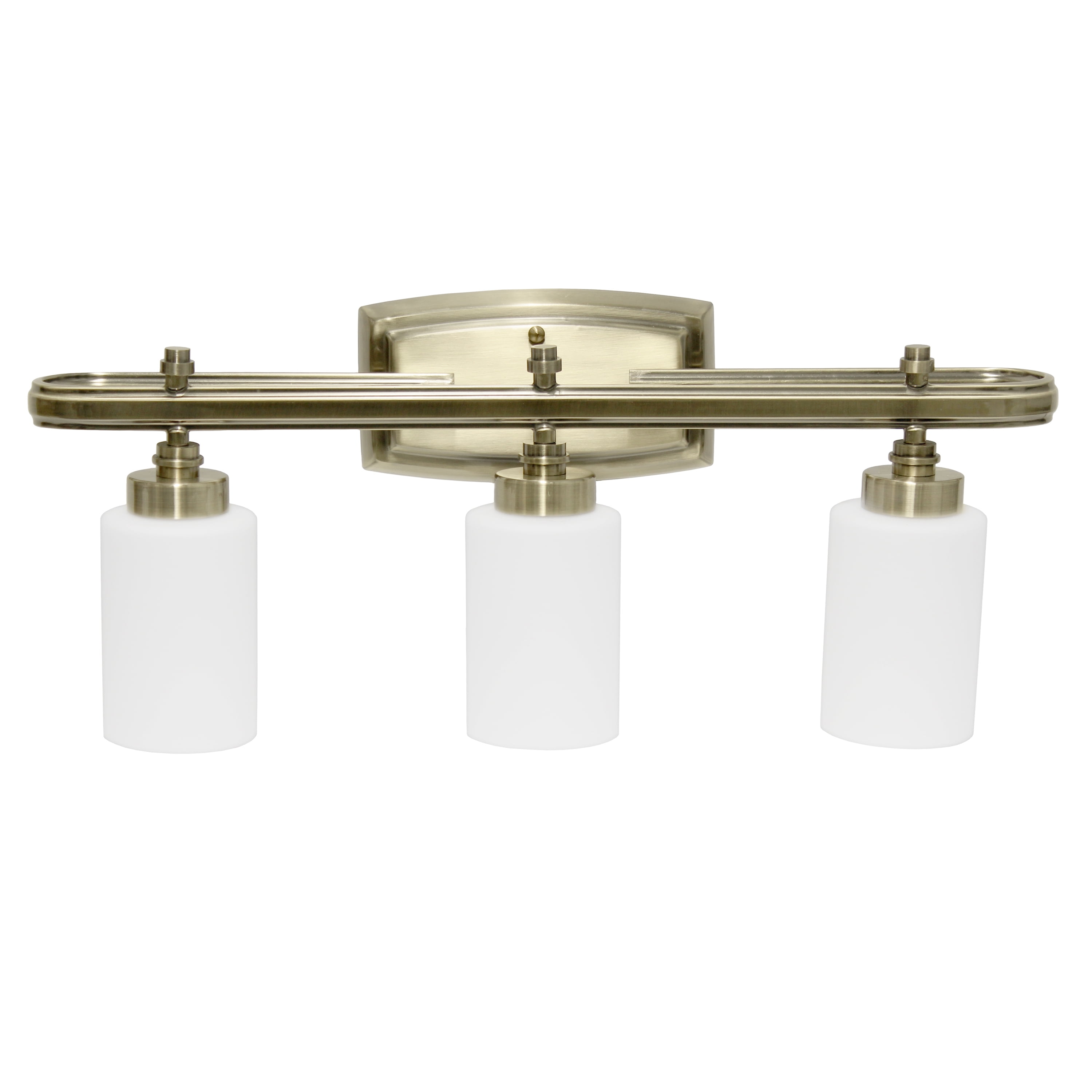 Lalia Home Contemporary Three Light Metal and Vanity Uplight Downlight ...