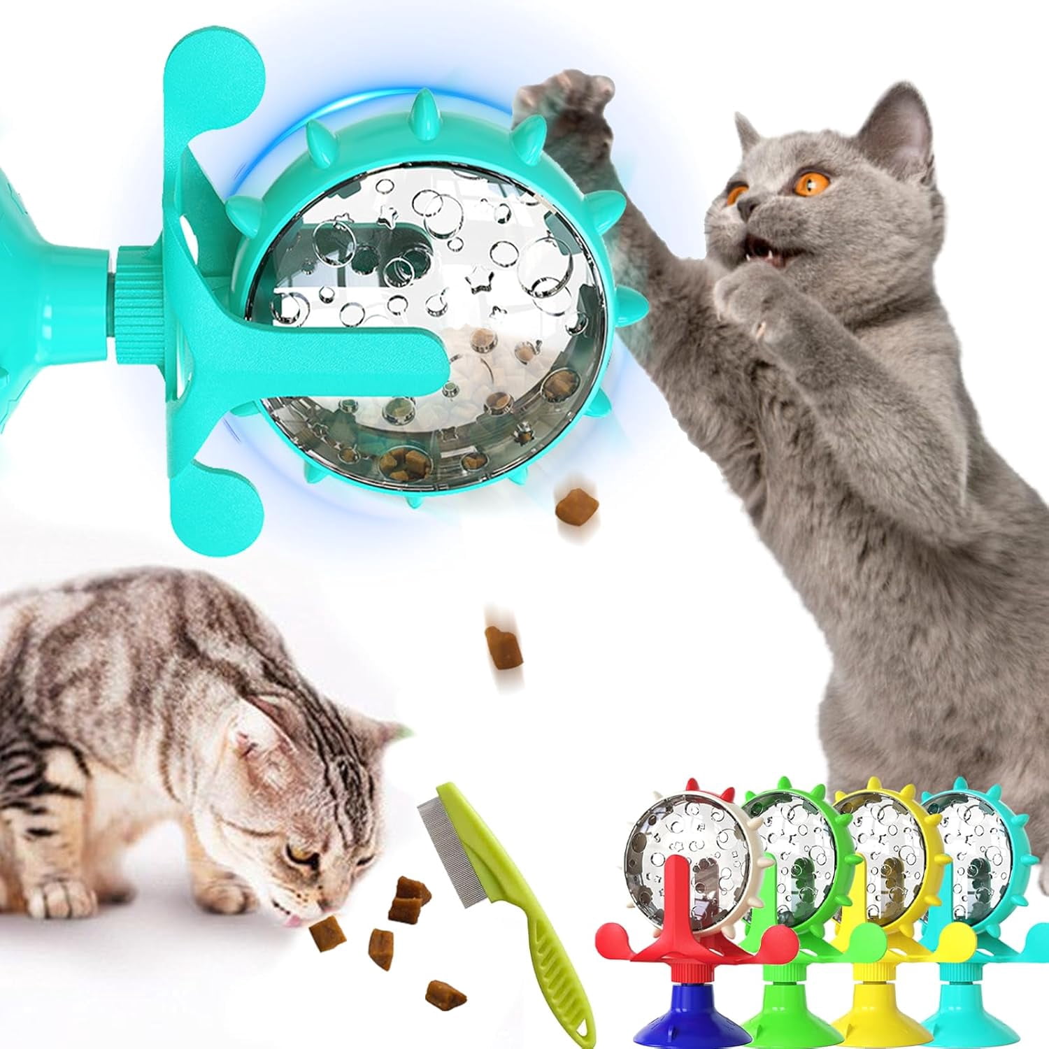 Lallypet Food Spinning Windmill 2025 Upgraded, 360° Rotating Lally Pet ...